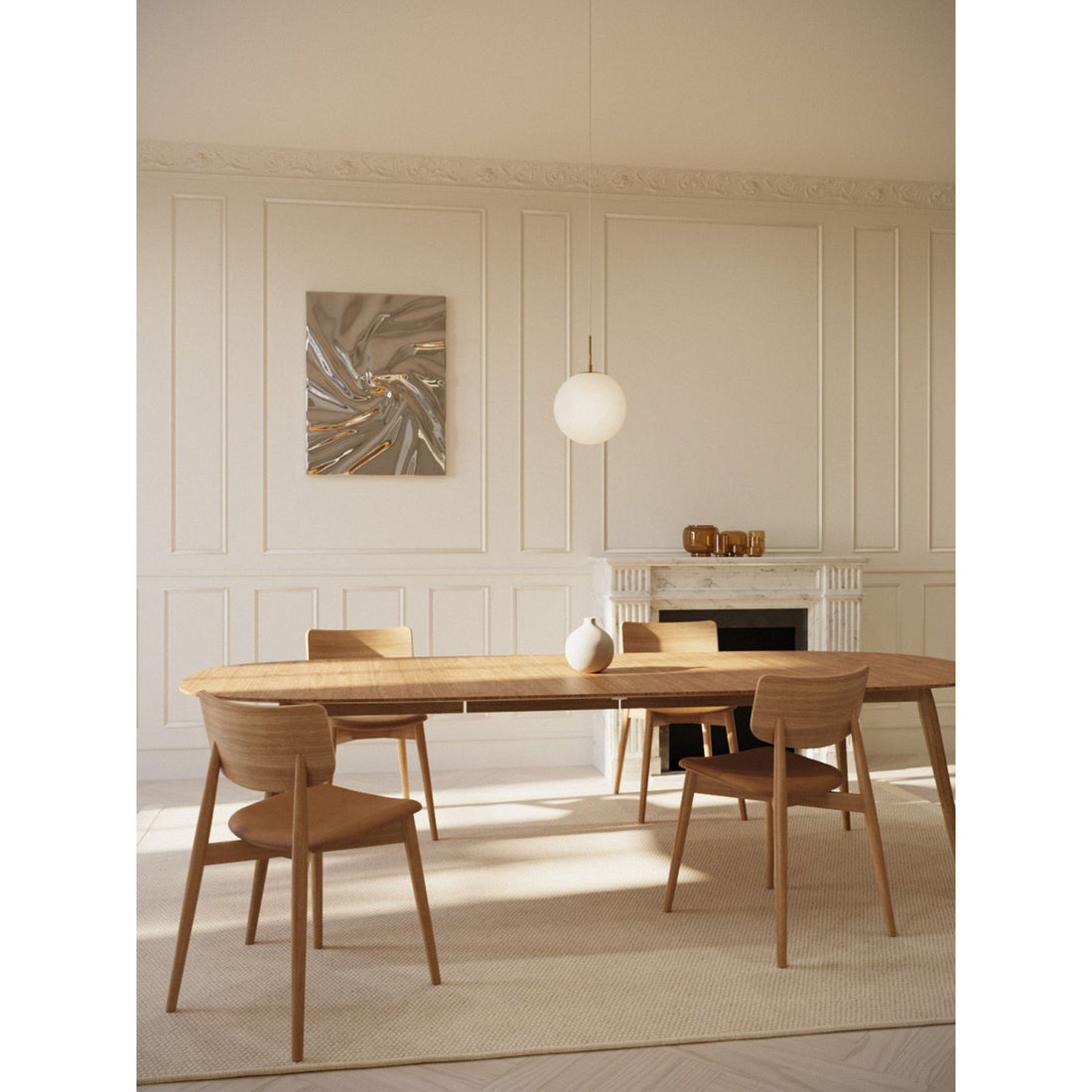PLAY Lamé Dining Table incl 1 or 2 Additional Leaves – Skandium