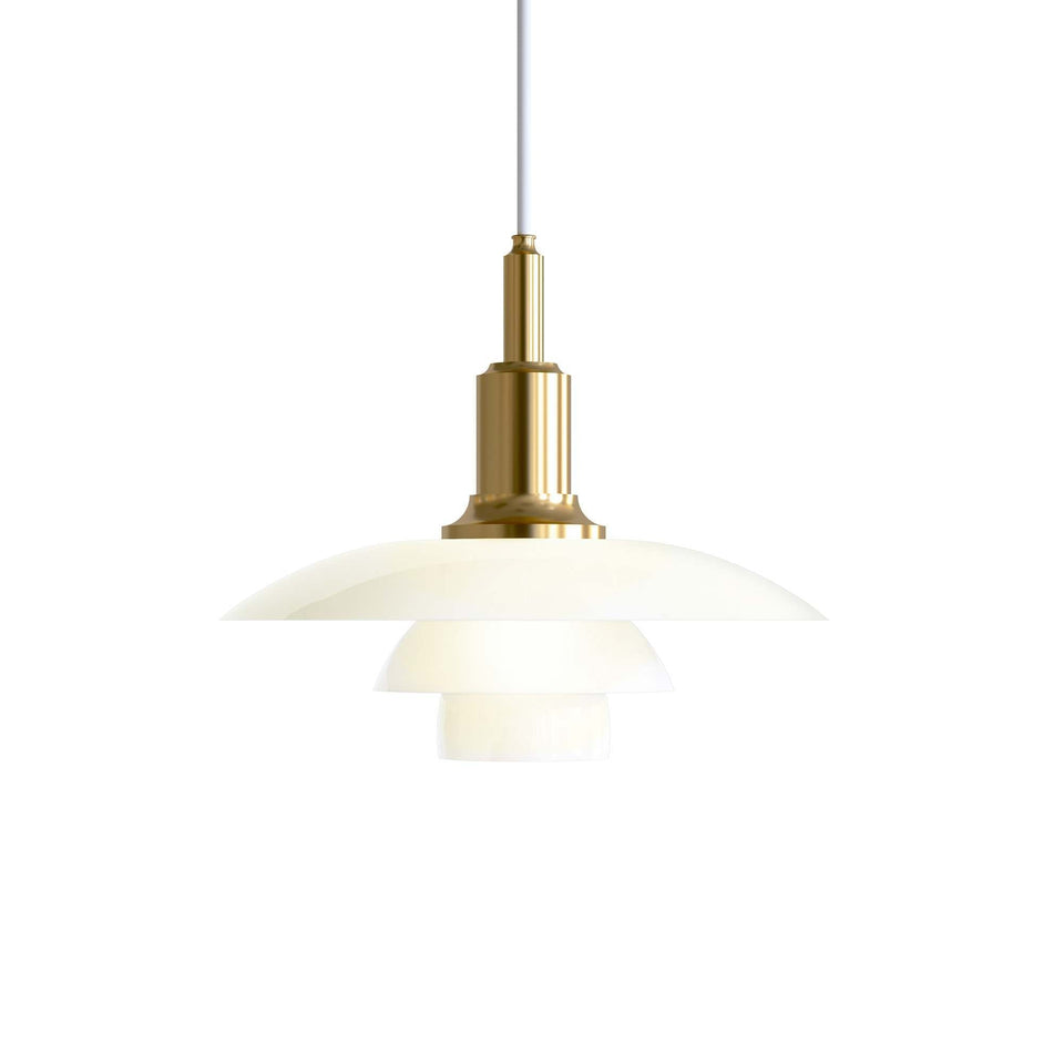 PH Glass pendant lamp, brass metallised by Louis Poulsen | Shop at ...