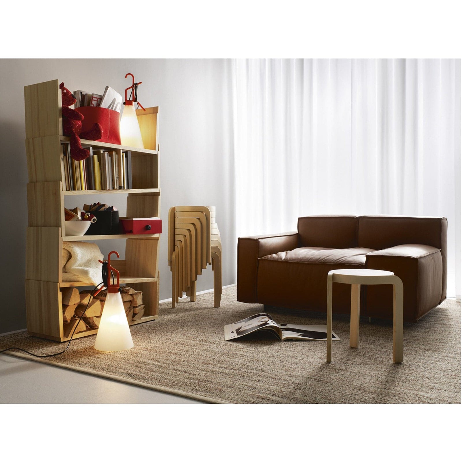 Spin Stool, stackable by Swedese | Shop at Skandium London