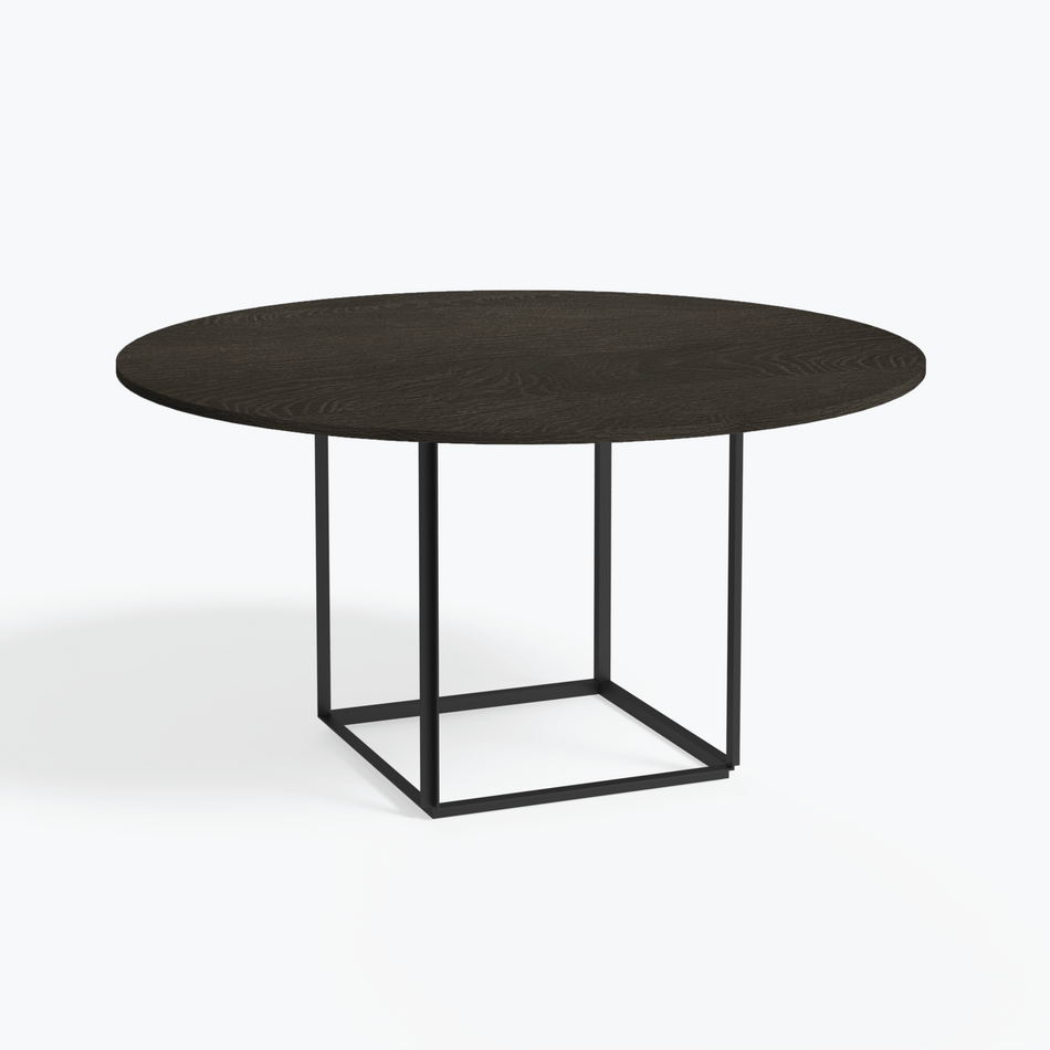 Florence dining table - Ø 145 cm w. wood veneer – Skandium