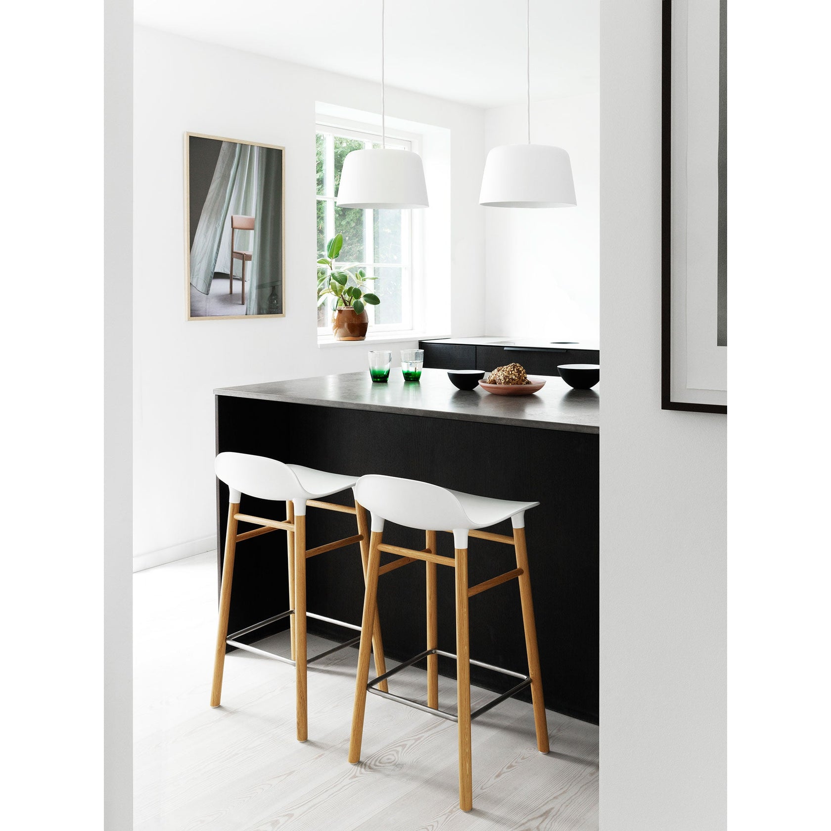 Form Barstool 65cm Wood – Skandium London