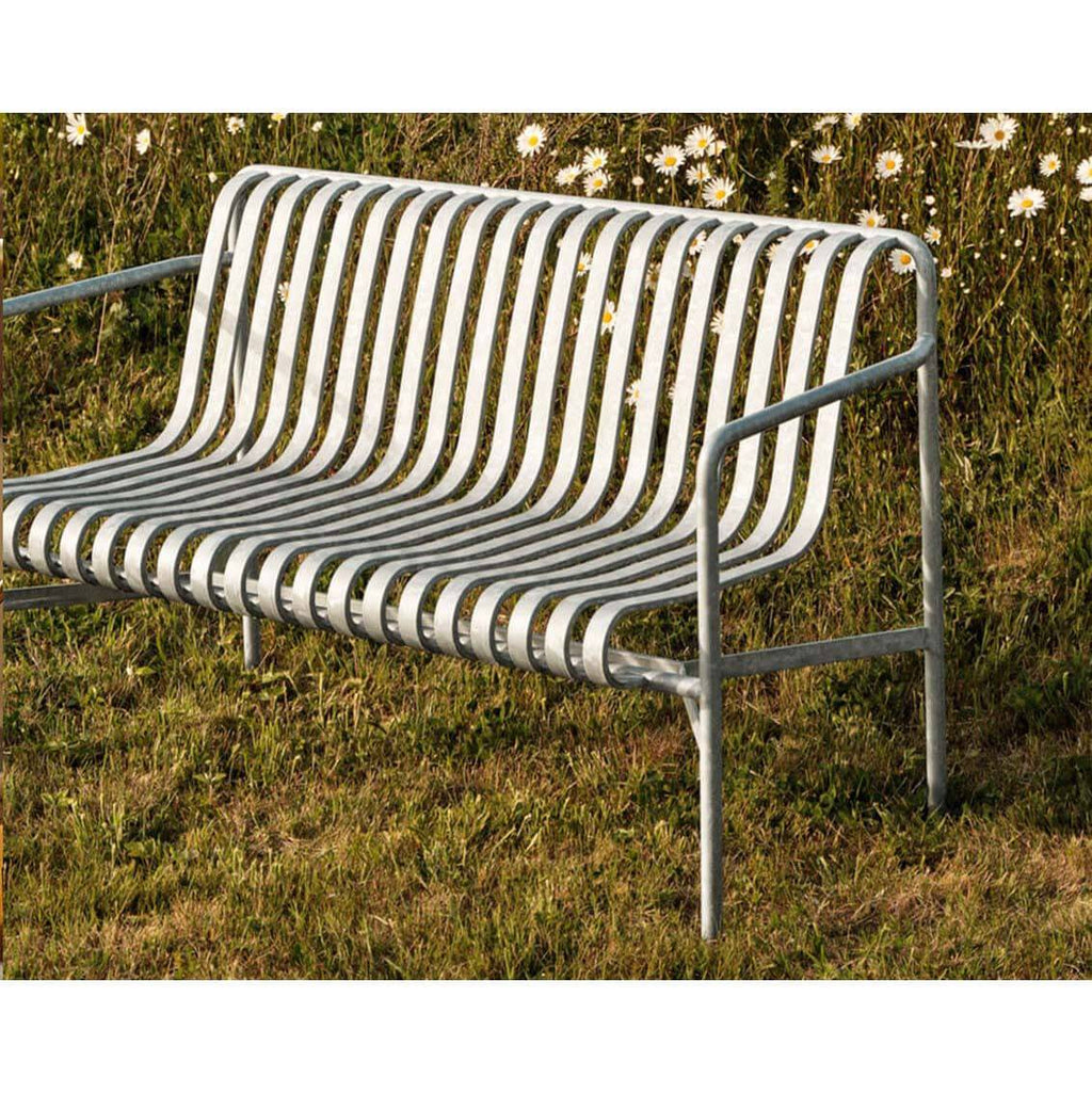 Palissade Dining Bench - Hot Galvanised Steel by HAY | Shop at Skandium ...