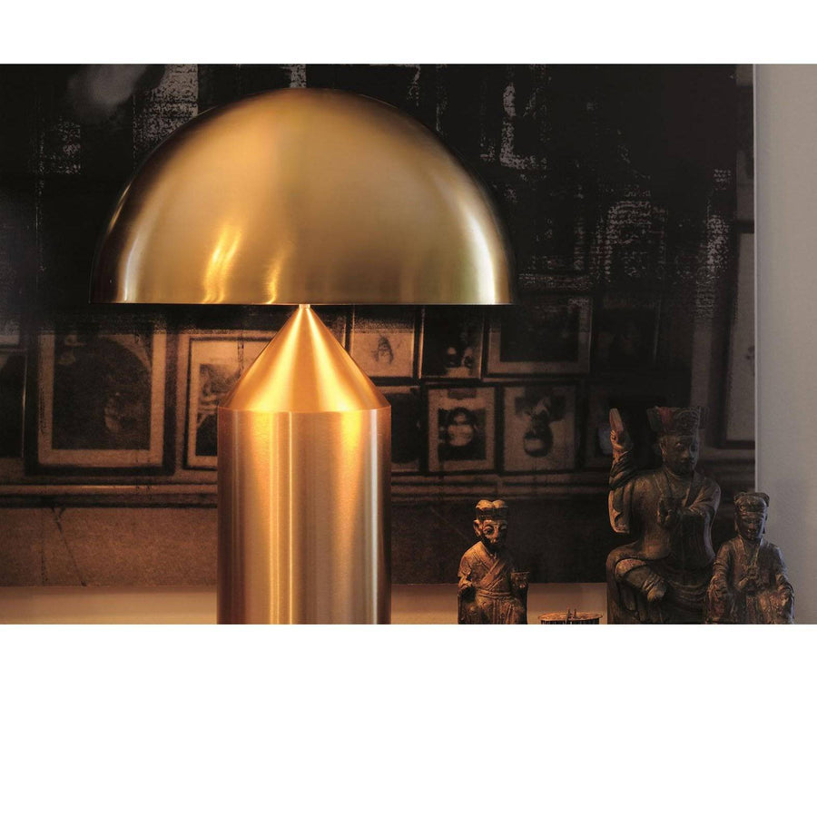 Atollo table lamp, Gold by Oluce | Shop at Skandium London