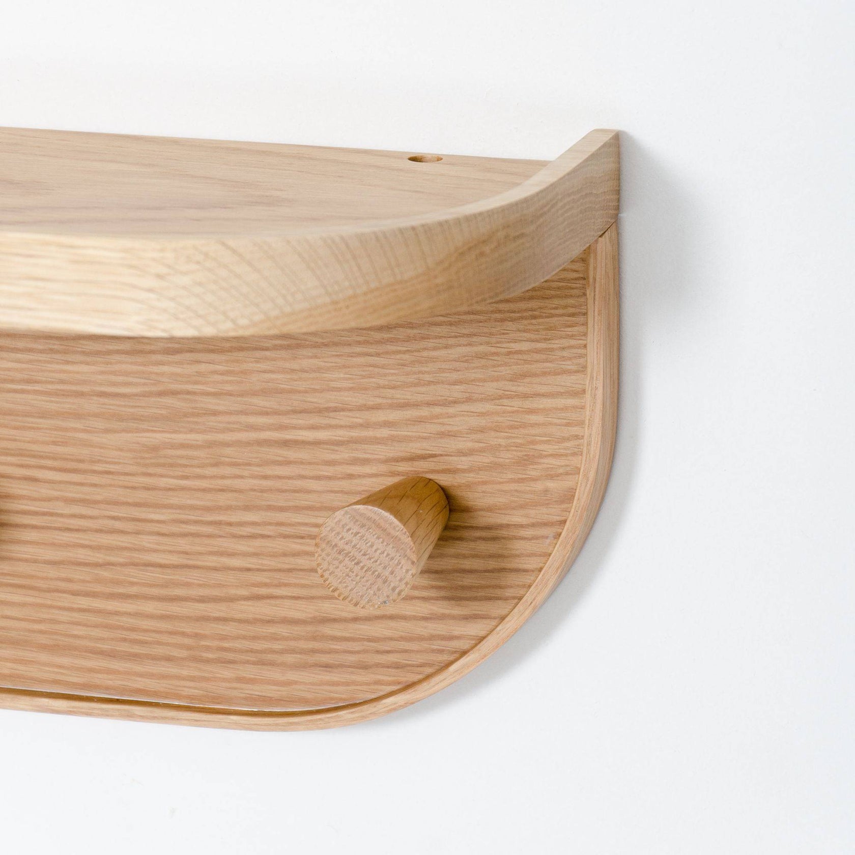 Nook Five Hook Shelf - Oak – Skandium