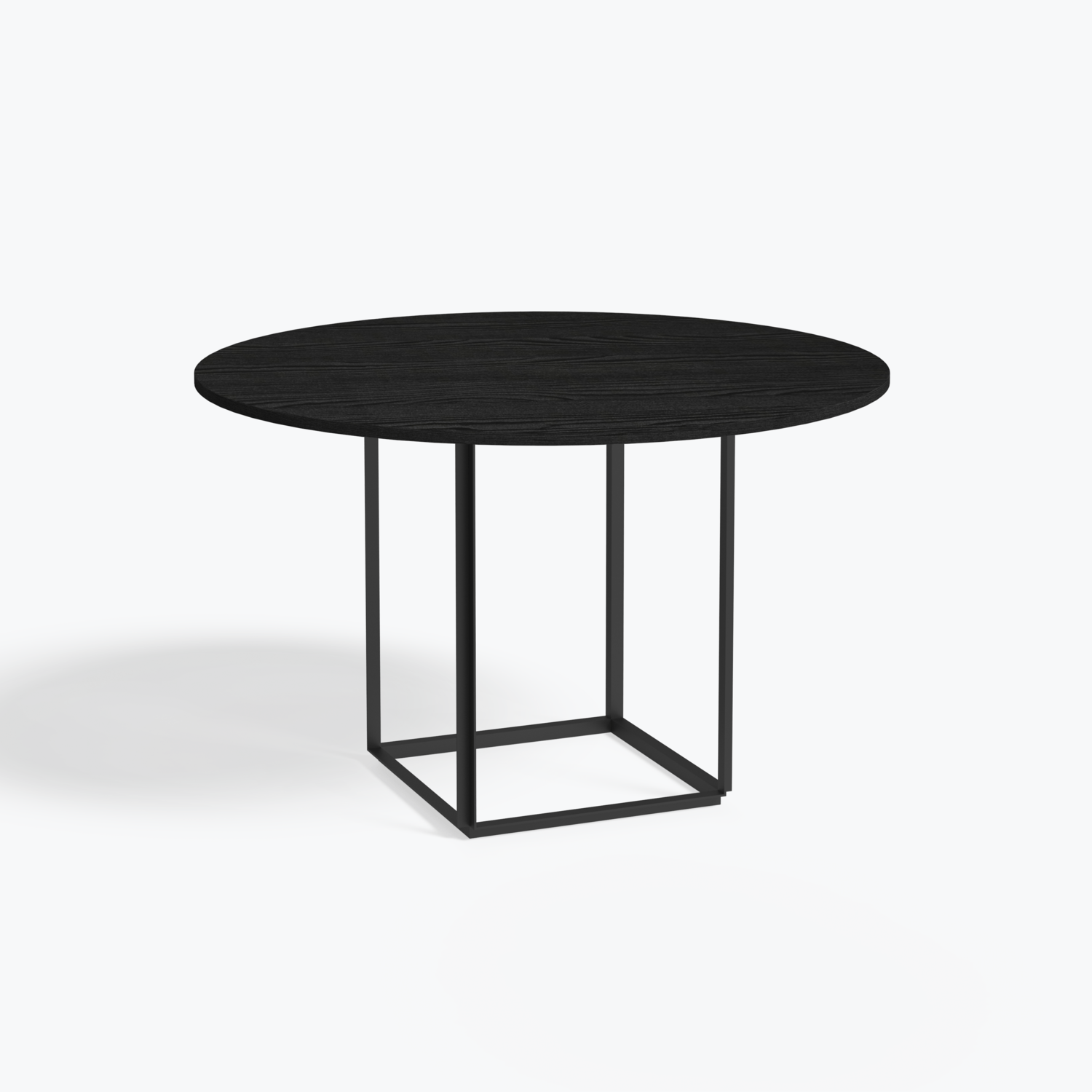 Florence dining table - Ø 120 cm, w. wood veneer – Skandium