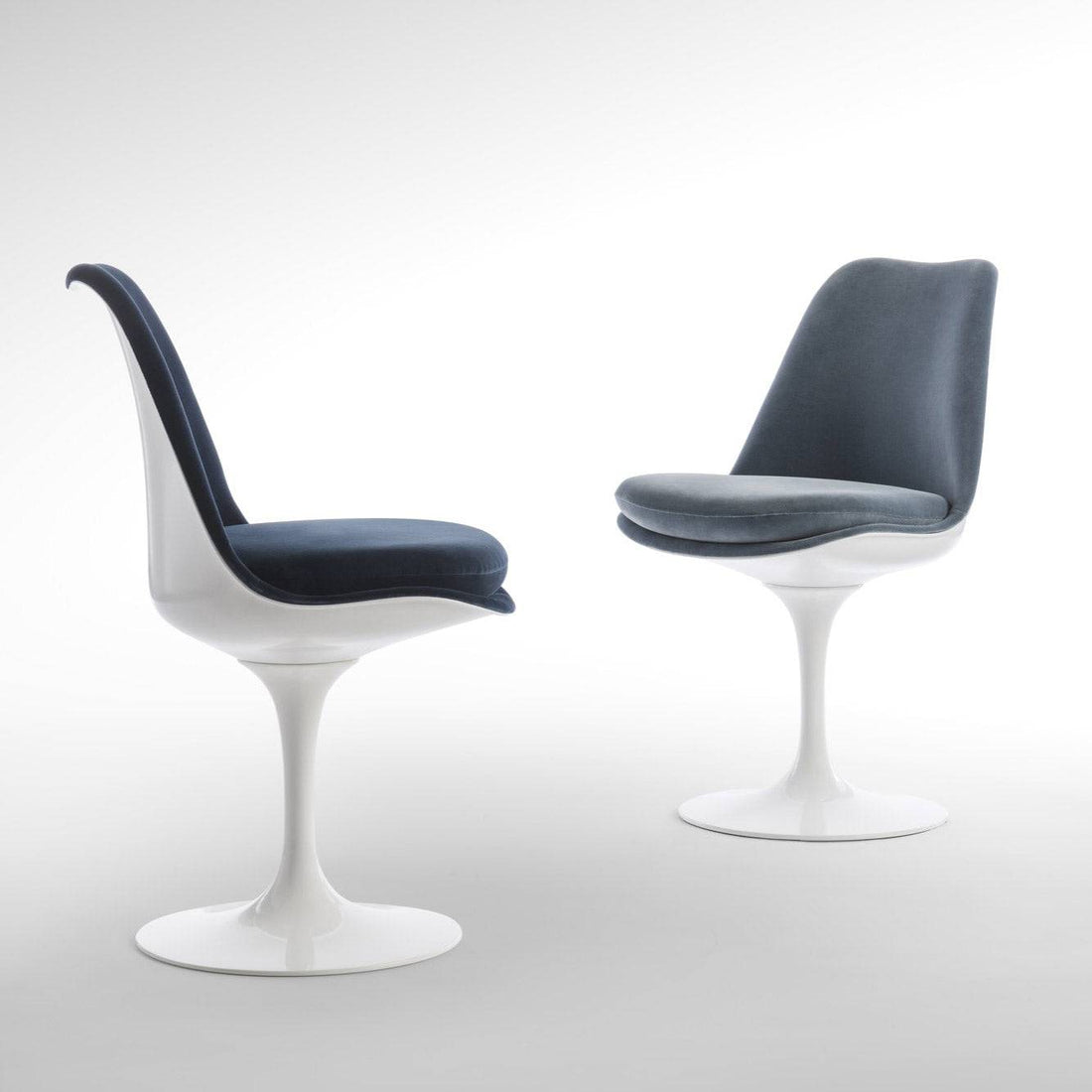 Tulip Chair - Swivel, upholstered inner shell and cushion – Skandium London