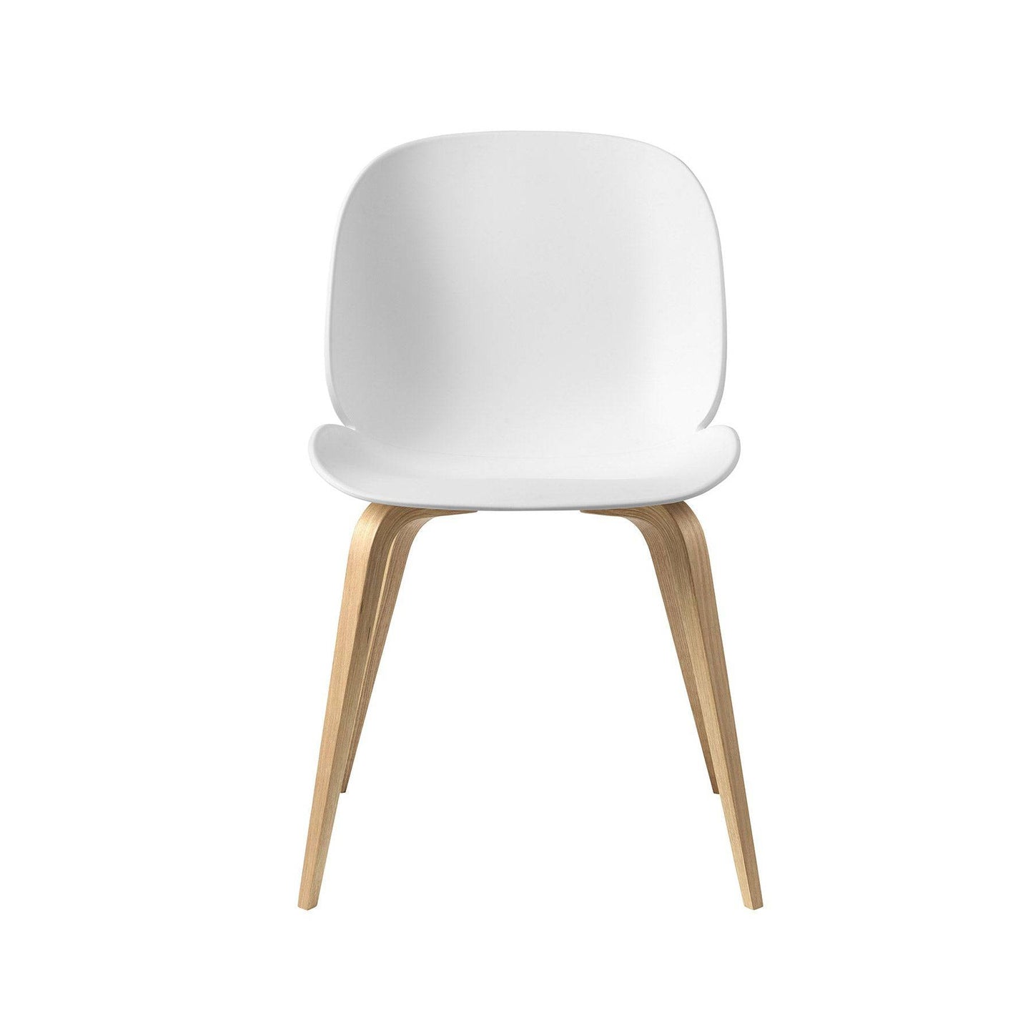 Beetle plastic dining chair, wooden legs – Skandium