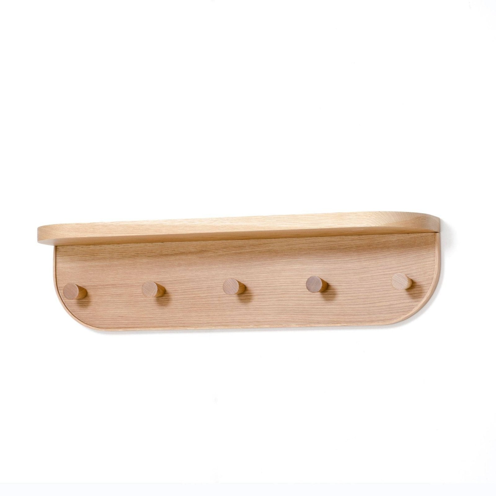 Nook Five Hook Shelf - Oak – Skandium